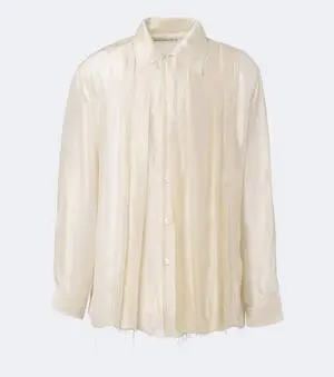 Our Legacy Every Georgette Tuxedo Shirt - White