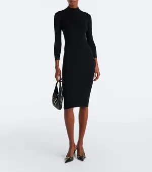 Gucci Horsebit Wool Midi Dress