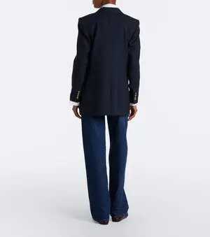 Saint Laurent Faded Wide-leg Jeans