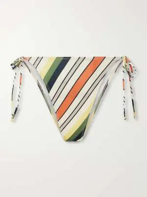 JEAN PAUL GAULTIER Retro Stripe Bikini Briefs - Green