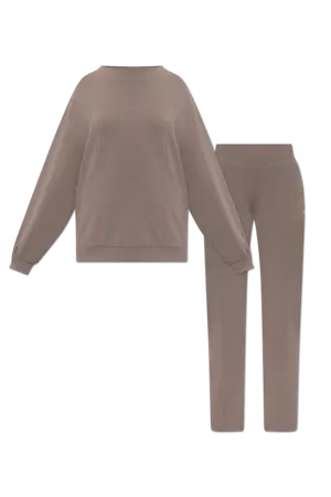 EA7 Tracksuit Set: Sweatshirt And Trousers - Beige