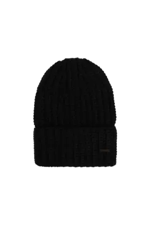 Dsquared2 Wool Beanie With Sewn-on Logo - Black