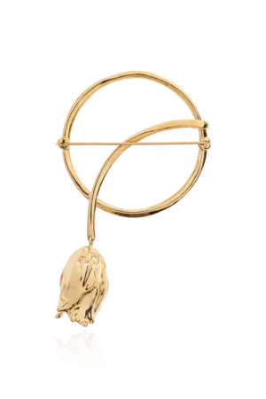 Chloé Brass Brooch ‘tulip