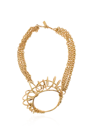 Chloé Brass Necklace ‘tulip - Gold