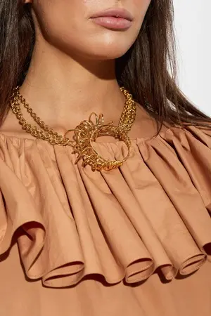 Chloé Brass Necklace ‘tulip