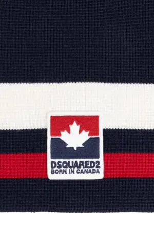 Dsquared2 Wool Beanie With Sewn-on Logo