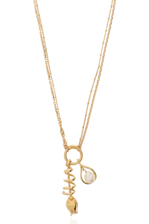 Chloé Brass Necklace ‘tulip - Gold