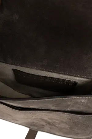 Chloé Marcie Suede Shoulder Bag - Grey