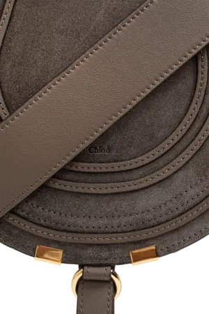 Chloé Marcie Suede Shoulder Bag - Grey