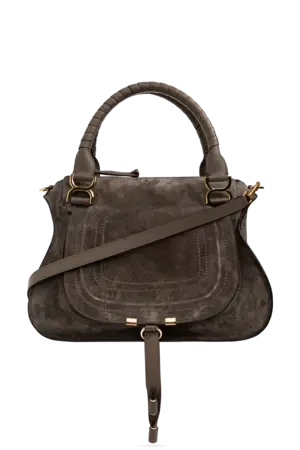 Chloé Marcie M Suede Bag - Grey