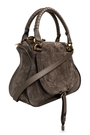 Chloé Marcie M Suede Bag - Grey