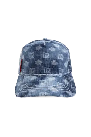 Dsquared2 Denim Baseball Cap - Blue
