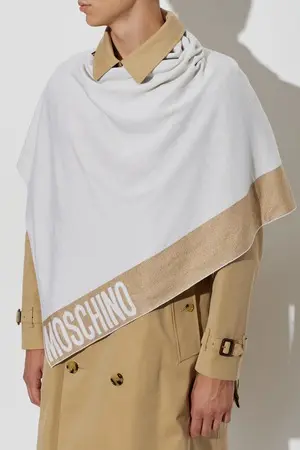 Moschino Poncho With Metallic Thread