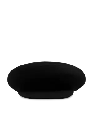 Yohji Yamamoto Wool Flat Cap - Black