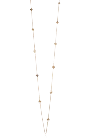 Tory Burch Long Necklace With Logo - Gold