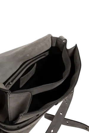 Moschino Tie Me" Suede Shoulder Bag