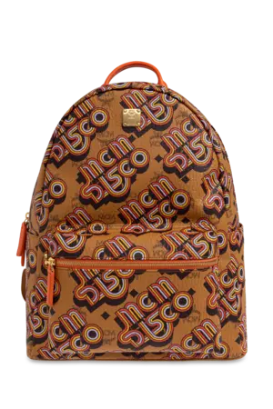 Mcm Stark’ Leather Backpack - Brown