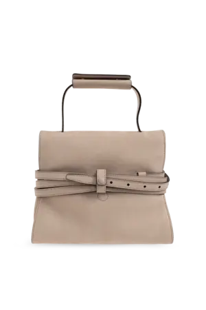 Moschino Tie Me" Suede Top Handle Bag