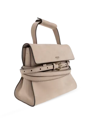 Moschino Tie Me" Suede Top Handle Bag