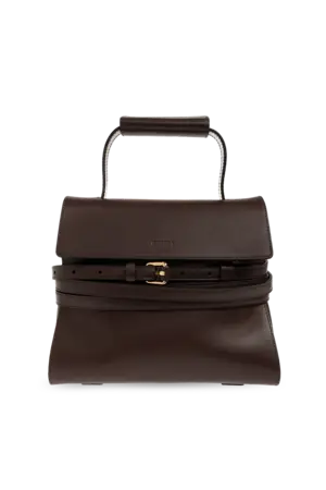 Moschino Leather Bag "tie Me - Brown