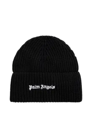 Palm Angels Cotton Cap With Embroidered Logo - Black
