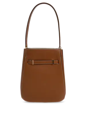 Tory Burch Lee' Leather Satchel With Turn Lock Closure