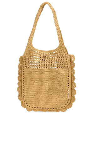 Ulla Johnson Marina Raffia Flat Tote Bag