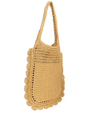 Ulla Johnson Marina Raffia Flat Tote Bag