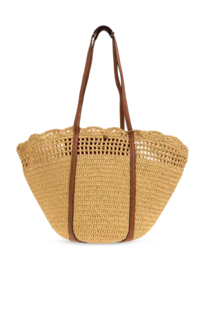 Ulla Johnson Marina Raffia Tote Bag - Beige