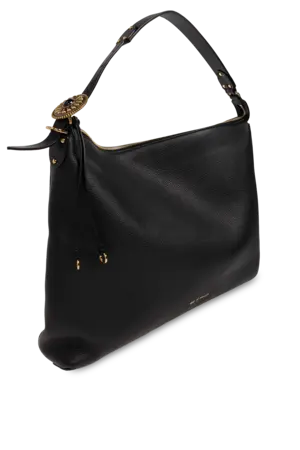 Etro Leather Hobo Bag With Fringes