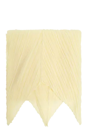 Issey Miyake Pleated Scarf - Yellow