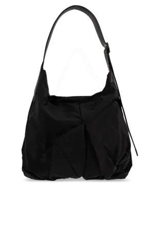 Yohji Yamamoto Bag With Ruching - Black