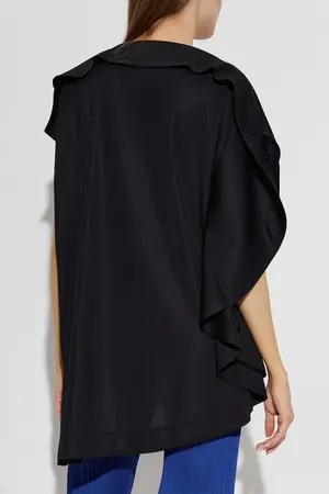 Issey Miyake Ribbed Oversized Top
