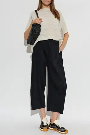 Issey Miyake Pleated Top - Cream