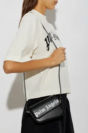 Palm Angels Leather 'crash' Shoulder Bag