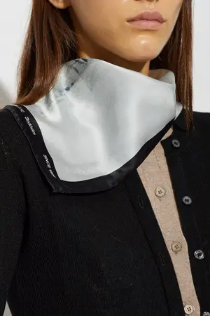 Acne Studios Silk Scarf With Pattern