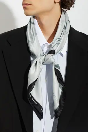Acne Studios Silk Scarf With Pattern