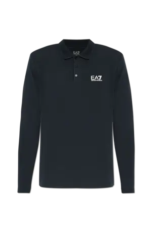 EA7 Long-sleeved Polo - Navy Blue