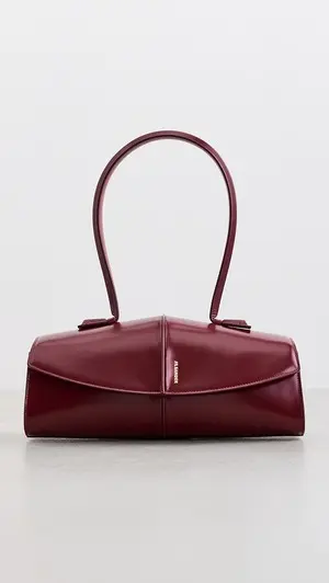 JIL SANDER Linea Shoulder Bag - Cherry
