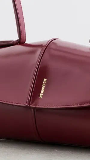 JIL SANDER Linea Shoulder Bag - Cherry