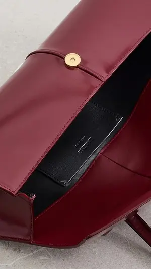 JIL SANDER Linea Shoulder Bag - Cherry