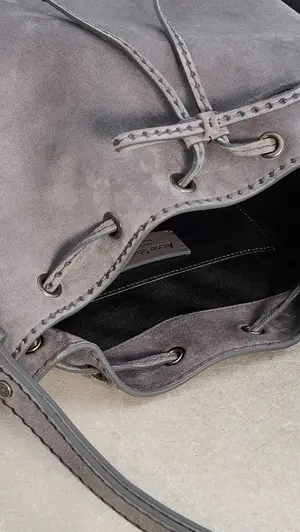 Acne Studios Multipocket Suede Bucket Bag