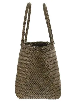 Dragon Diffusion Grace Basket Small Woven Leather Bag