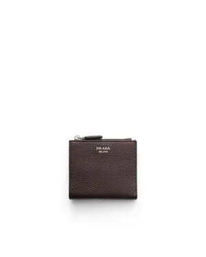 Prada Small Leather Wallet - Brown