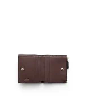 Prada Small Leather Wallet - Brown