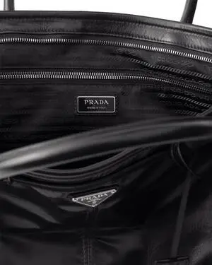 Prada Bonnie Leather Tote Bag