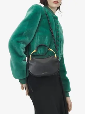 Alexander McQueen Wishbone Mini Bag - Black