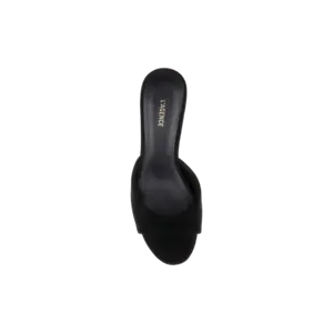 L'Agence Arleen Kitten-heel Mule - Black Suede