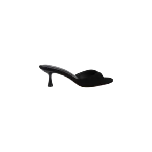 L'Agence Arleen Kitten-heel Mule - Black Suede