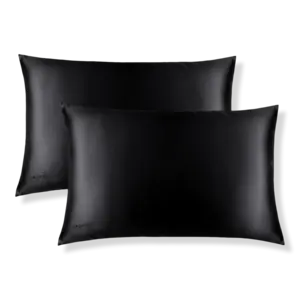 DROWSY Silk Standard Pillowcase Set - Black Jade